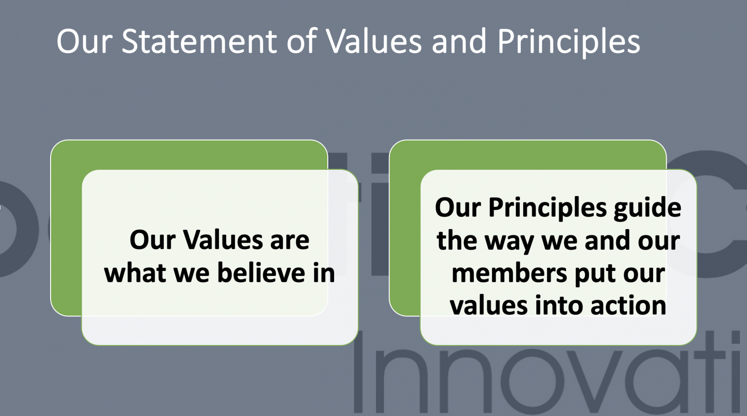 Statement of Values and Principles ~ Co-operative Councils Innovation ...